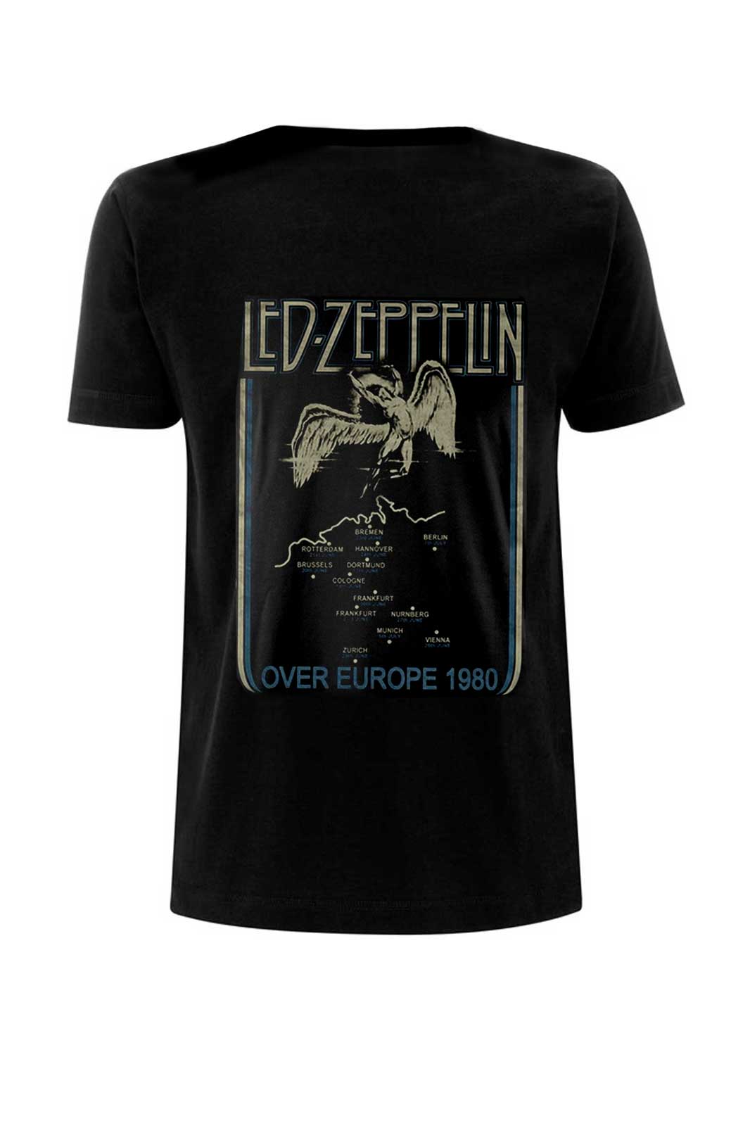 Köp Tee Led Zeppelin Over Europe 1980 Black (299 kr) Fri frakt!