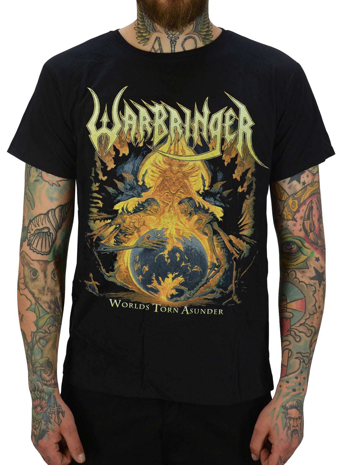 Warbringer Worlds Torn Asunder är en officiell merchandise t-shirt